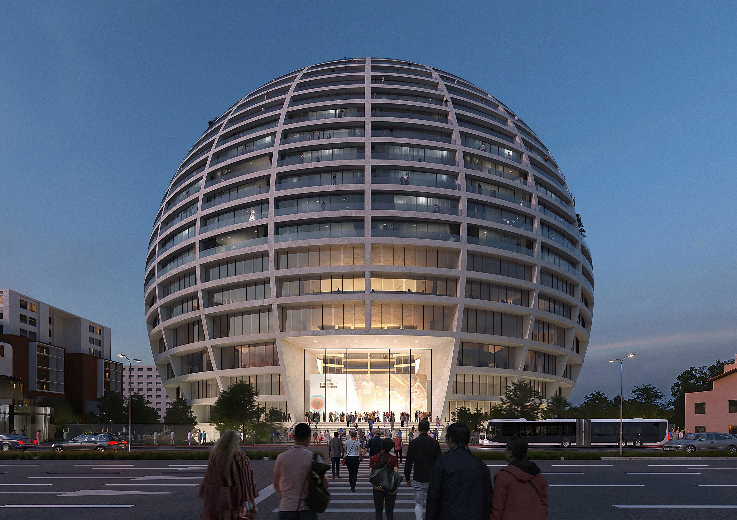 The Grand Ballroom: Iconic Spherical Arena to Transform Tirana